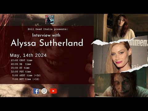 Interview with Alyssa Sutherland | Evil Dead Rise Behind the scenes