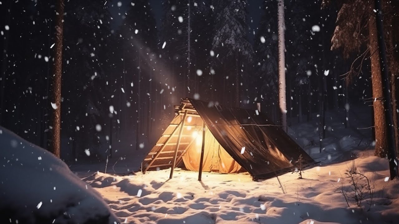 Light up the Warmth in Winter - Hide in a Small Hut Through the Snowy ...