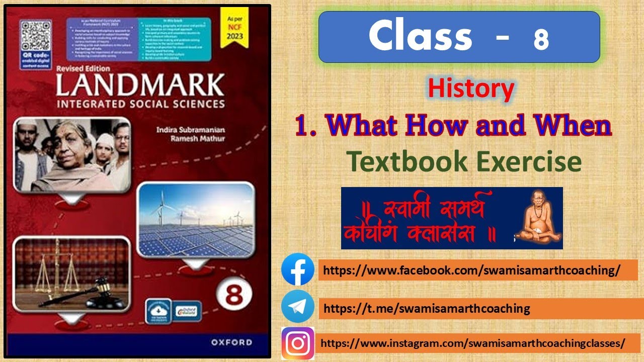 Chapter 1 What How and When LANDMARK INTEGRATED SOCIAL SCIENCES Class 8 ...