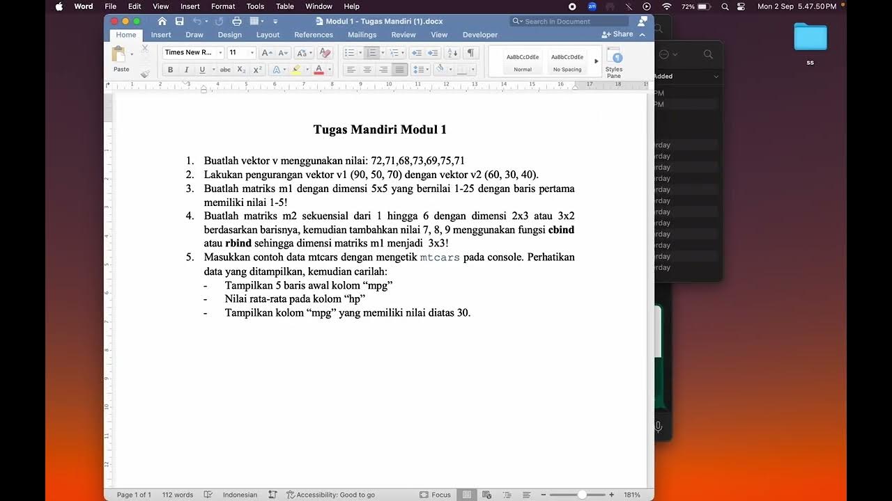 Tutorial Menggunakan basic R markdown - YouTube