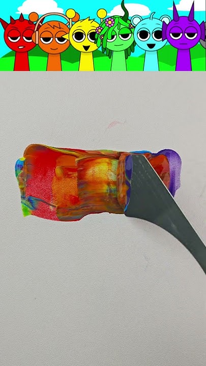 Unexpected color changes #sprunki #satisfying#colors #colormixing # ...