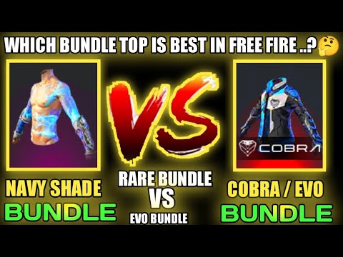 TOP 1 NAVY SHADE BUNDLE VS COBRA BUNDLE DRESS COMBINATION IN FREE FIRE ...