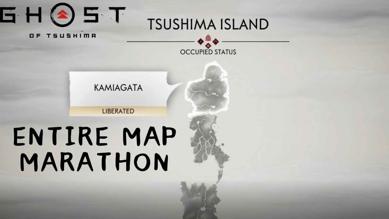 Riding across the entire Map | Showcase | Ghost of Tsushima - YouTube