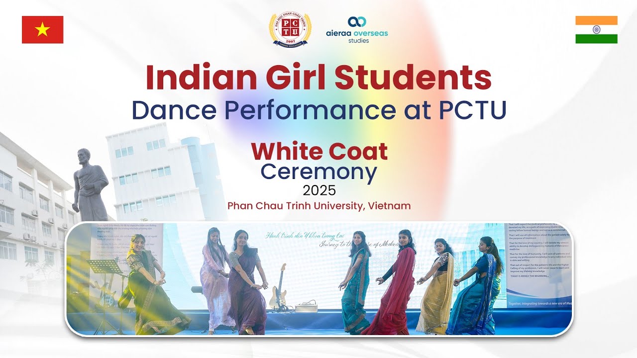Indian Girl Students Dance Performance at PCTU White Coat Ceremony 2025 ...