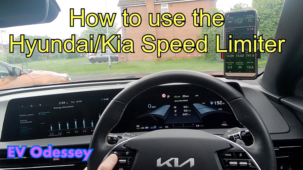 How to use the Kia EV6 Speed Limiter function (also applies to other Kia/Hyundai/Genesis models ...
