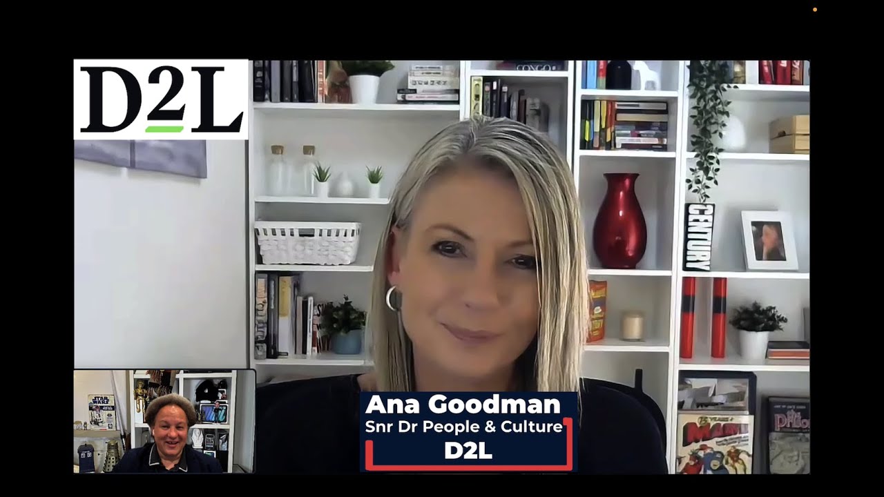 Ana Goodman, Snr Dr of People and Culture at D2L, talking lifelong ...