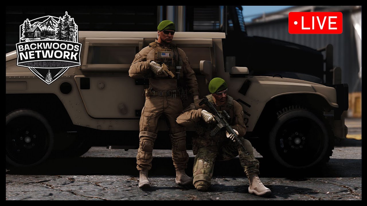 Military Convoy Backwoods Network - Realistic FiveM Community - YouTube