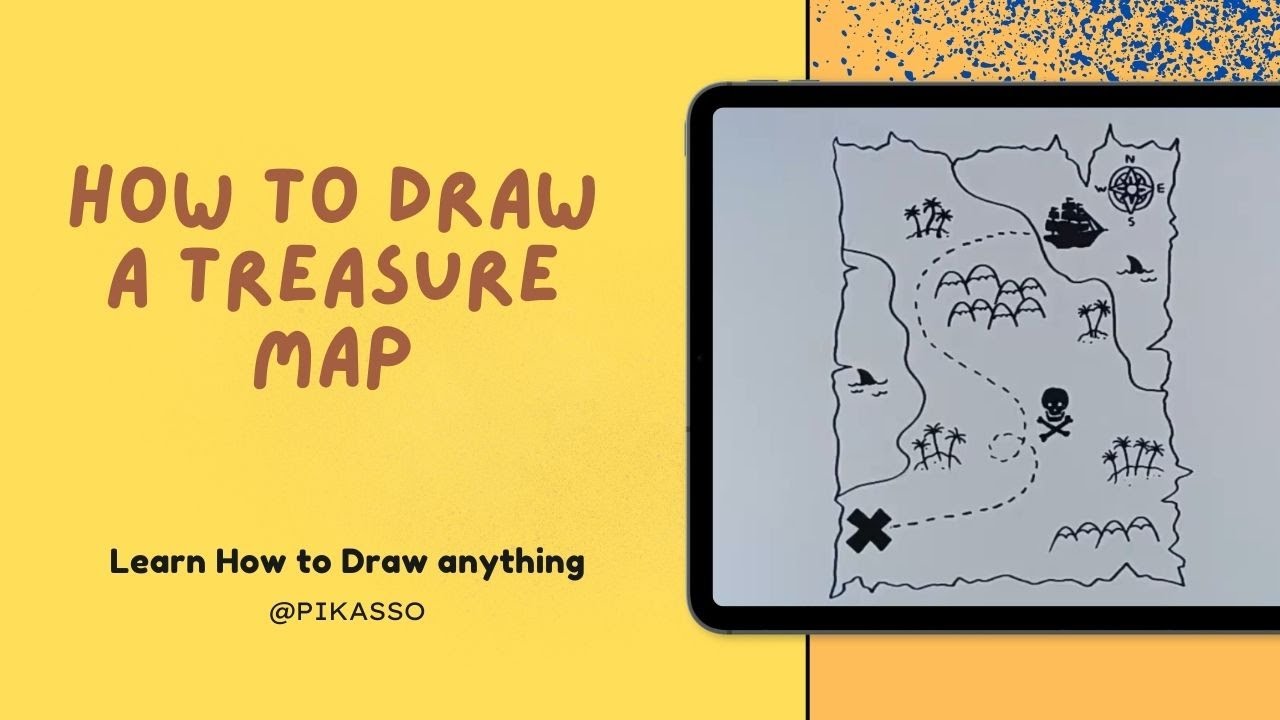 How to Draw a Treasure Map - YouTube