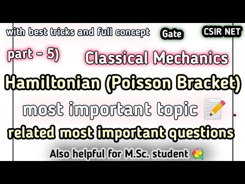 hamiltonian poisson bracket questions |poisson bracket questions ...
