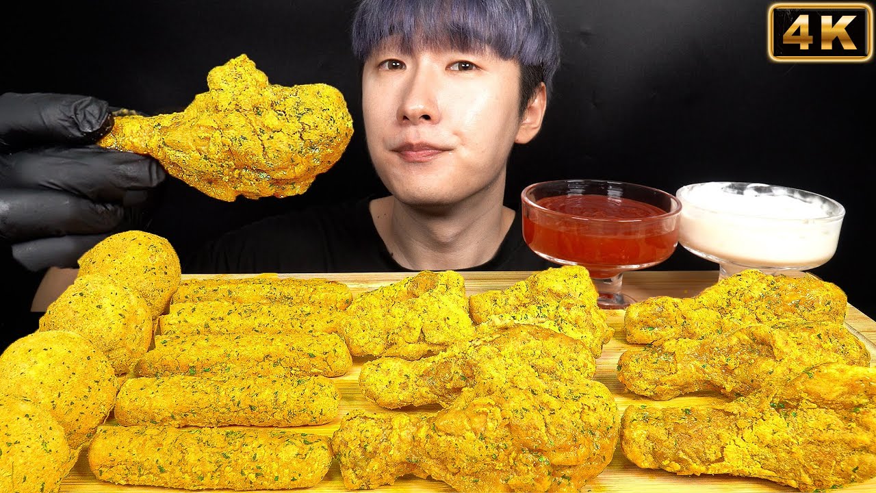 MUKBANG ASMR | BHC Prinkle CHicken & Cheese Ball & Cheese Stick BHC 뿌링클 ...