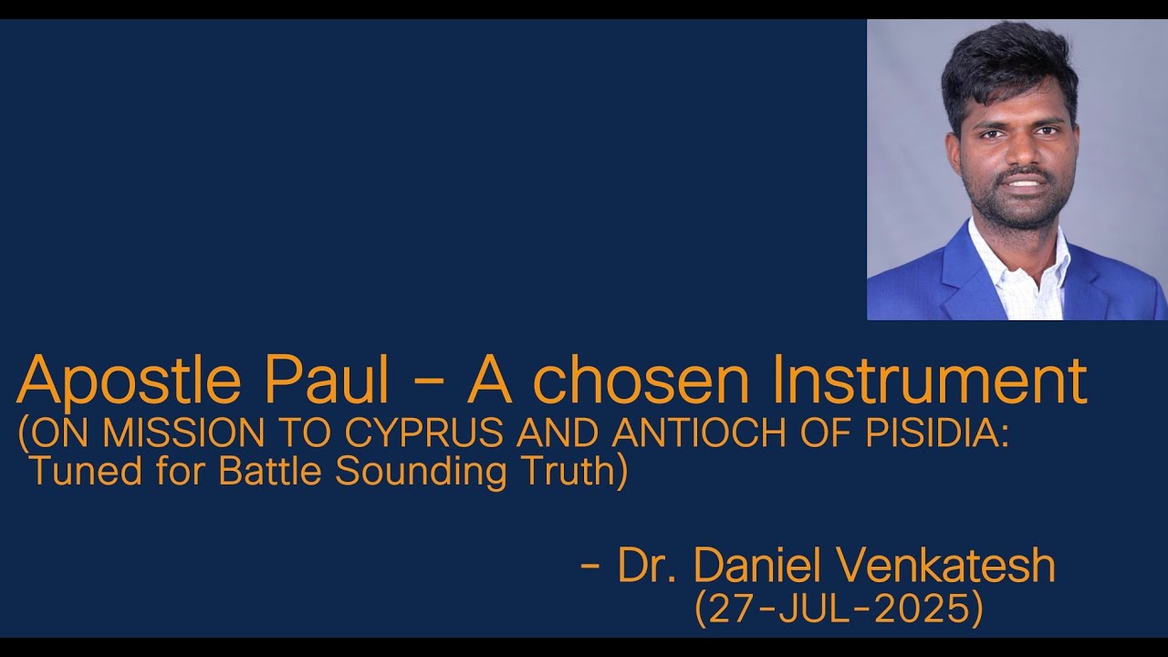 Apostle Paul – A chosen Instrument(ON MISSION TO CYPRUS AND ANTIOCH OF ...