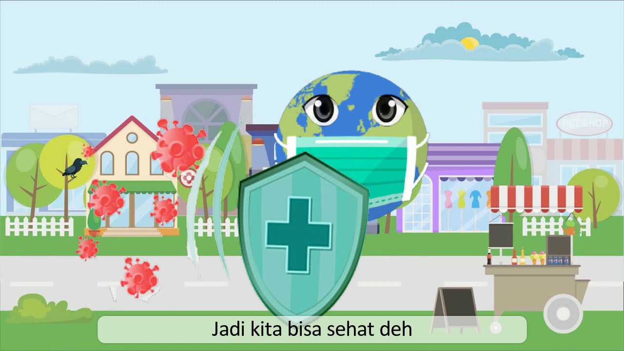 Animasi 3M (Mencuci Tangan, Memakai Masker, Menjaga Jarak) - YouTube
