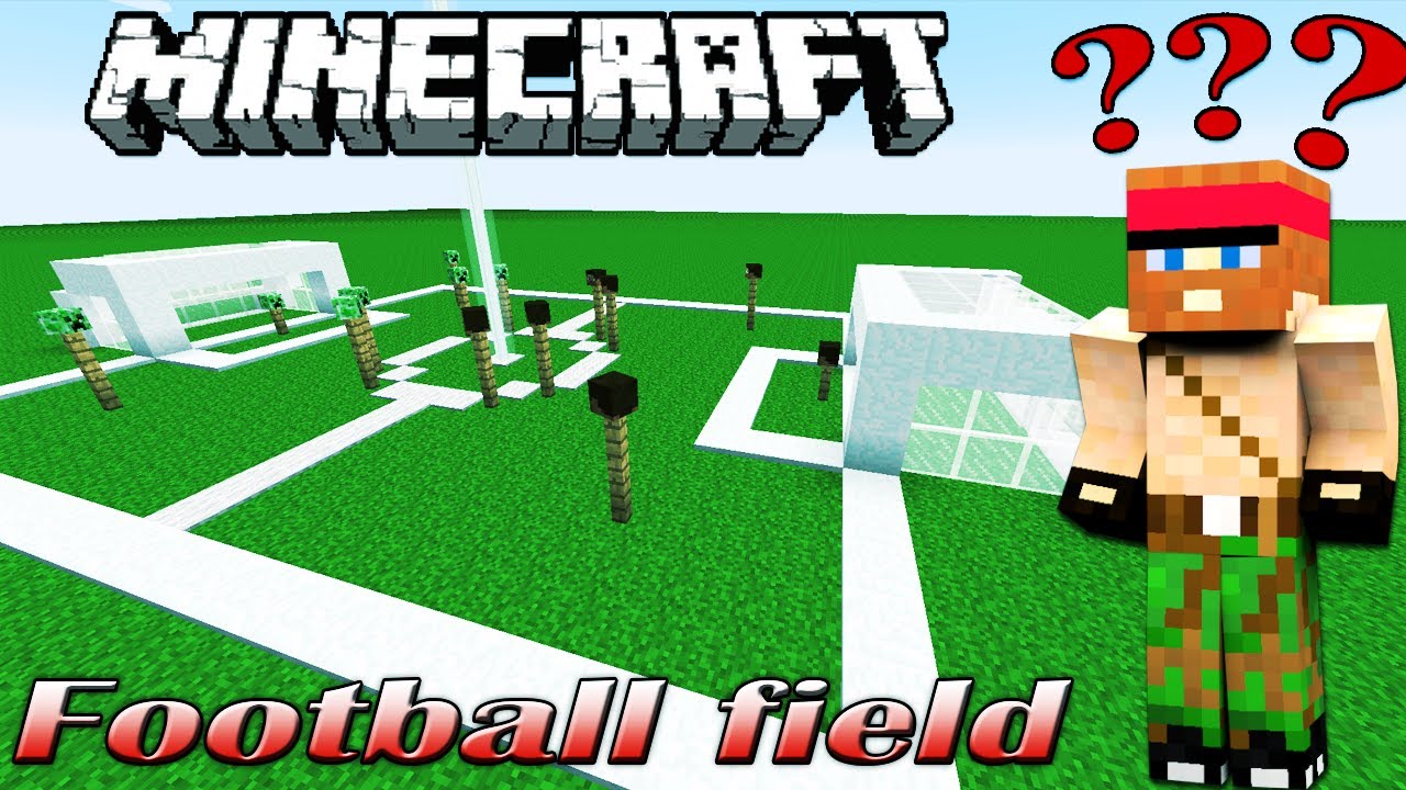 Minecraft: FOOTBALL / SOCCER FIELD [Interactive Building #27] - YouTube