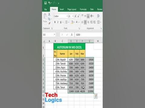 MS Excel Autosum Trick with shortcut - YouTube