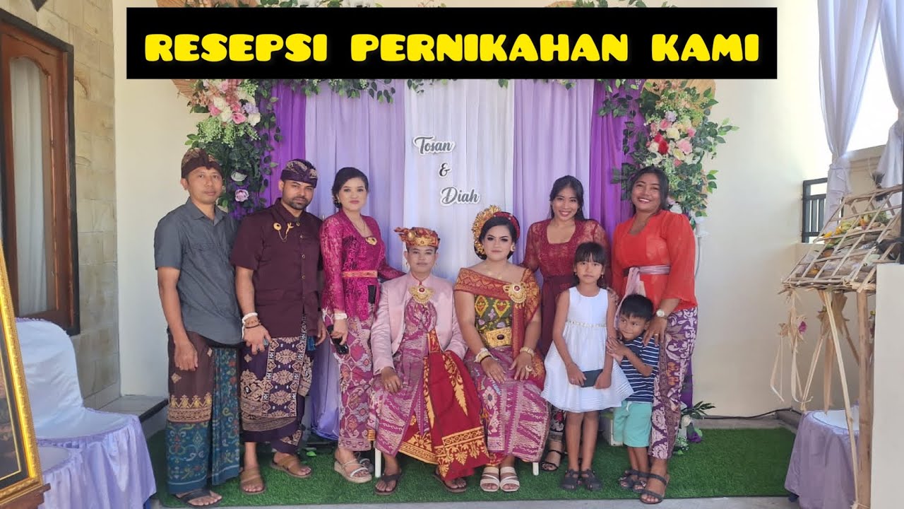 resepsi pernikahan kami di Bali ‼️ indonesia - india couple - YouTube