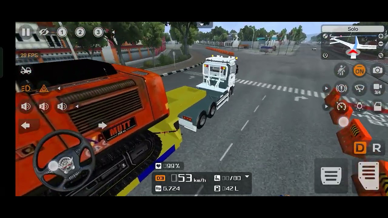 ##mini Hitachi Tarck cheking## Bus simulator lndonnesia game ## - YouTube