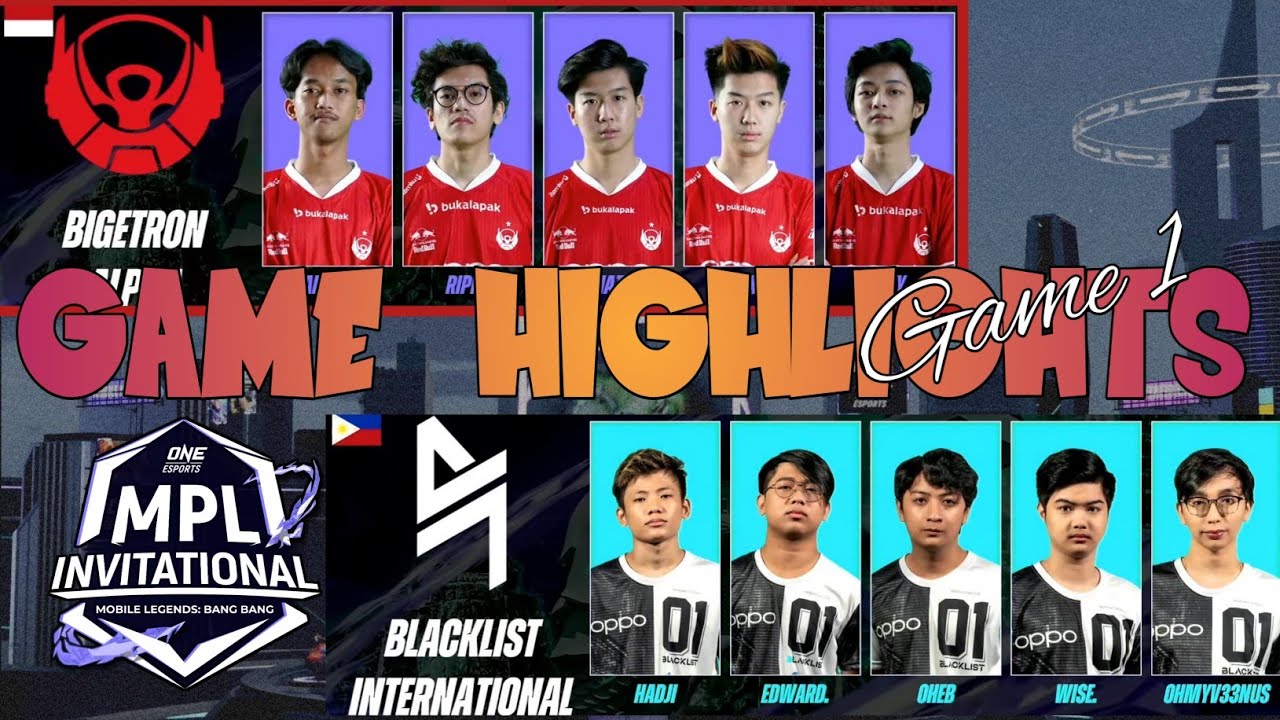 Blacklist INT VS Bigetron Alpha | Game 1 | MPLI 2021 | Quarter Finals | BreakThecode | - YouTube