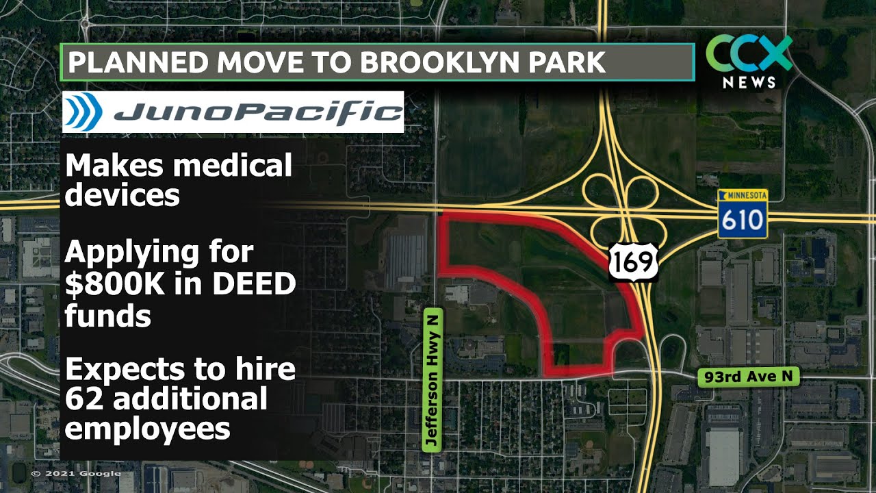 Medical Device Firm Juno Pacific Plans Move to Brooklyn Park - YouTube