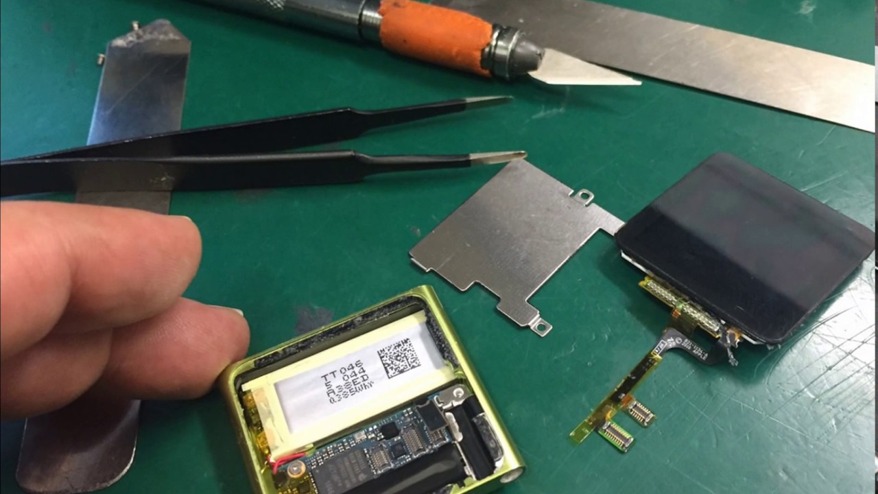 ipod nano screen and power button repair hamilton - YouTube