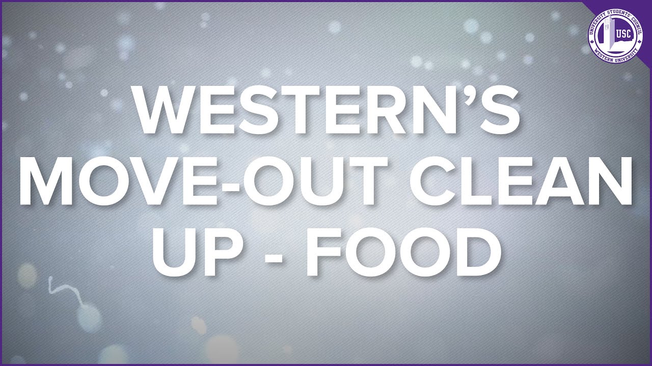 Western's Move-Out Clean Up - Food - YouTube