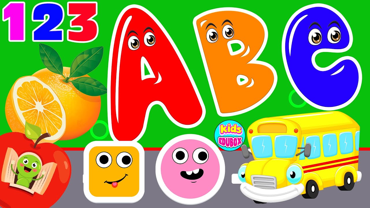 ABC, 123 & Shapes Learning Videos For Preschool | ABC And One Two Three ...