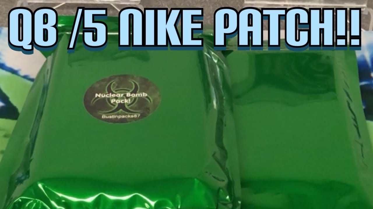 💥Nuclear Football Bomb Pack💥. Beautiful Rookie QB Nike Patch - YouTube