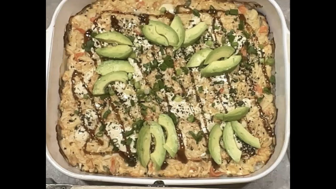 Sunday Dinner Sushi Bake: California Roll Casserole. - YouTube