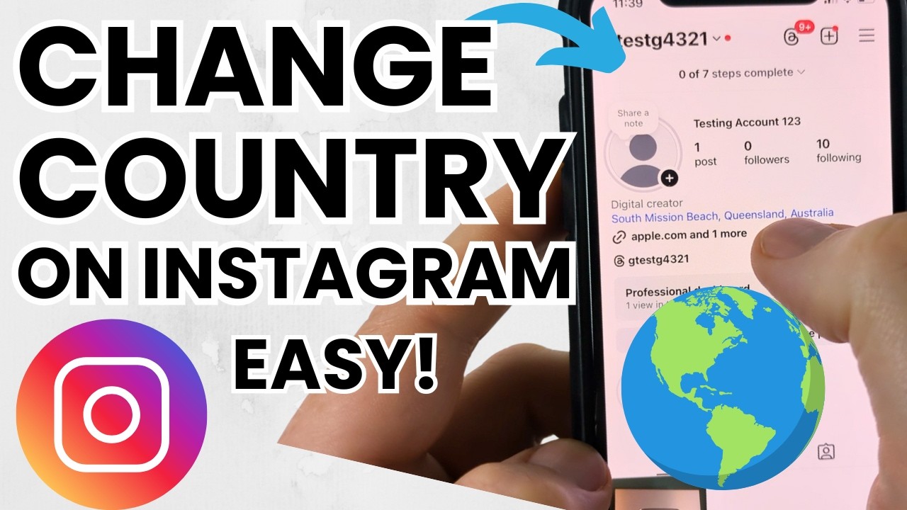 How to Change Country on Instagram - YouTube