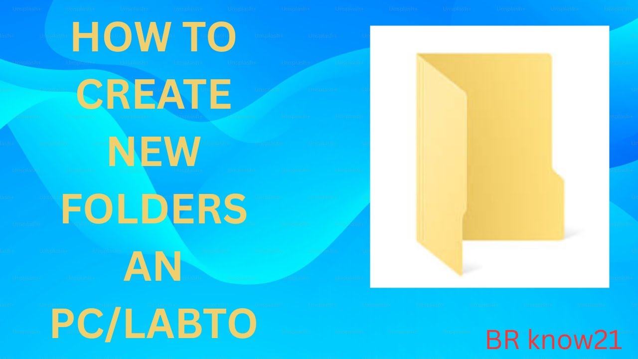 how to create new folder in pc/labtop how to change the folder name in ...