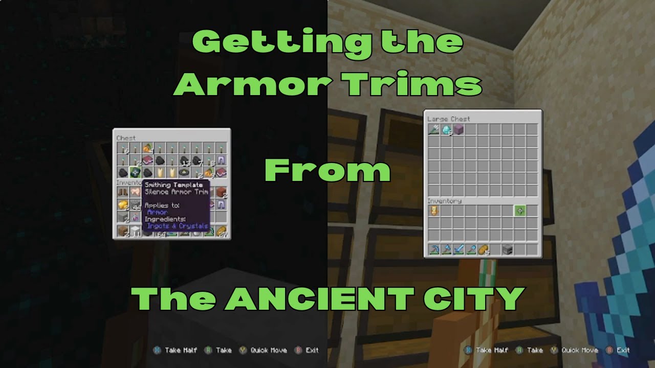 Getting the Ancient City Armor Trims - Minecraft - Smithing with Style ...