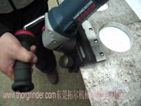 Hand-held straight edge chamfering machine,portable beveling machine ...