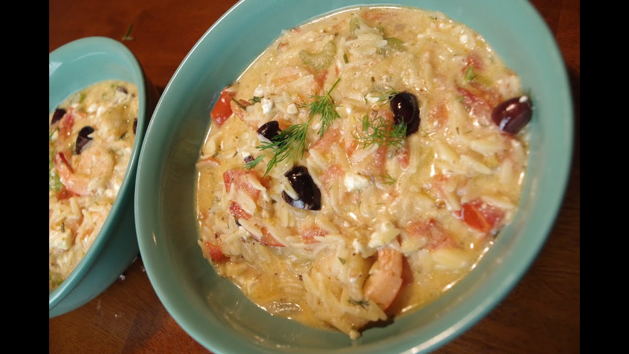 Greek Shrimp pasta Garides Mykonos recipe Quick Easy - YouTube