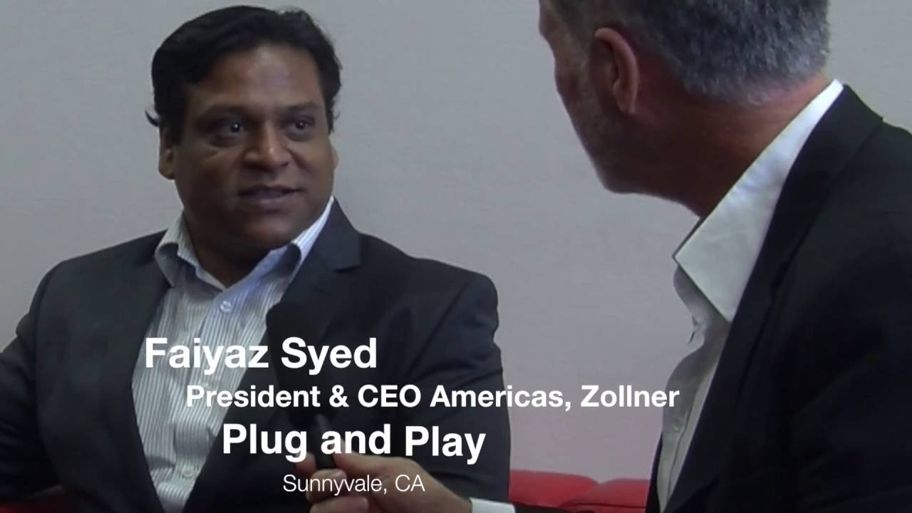 Faiyaz Syed, Zollner's President and CEO Americas at Plug and Play ...