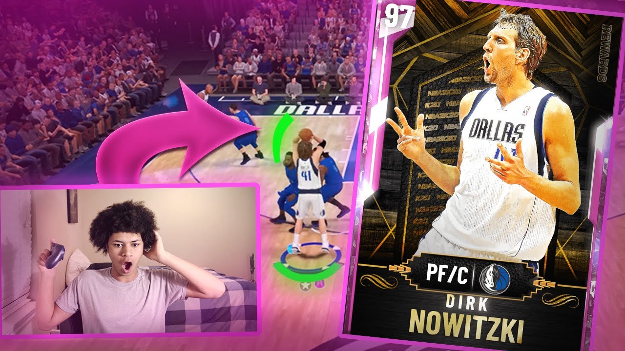 *FREE* PINK DIAMOND DIRK NOWITZKI GAMEPLAY! OMG 2K GAVE HIM HOF RANGE ...