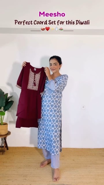 Meesho perfect coord set for this diwali haul under 500 - YouTube