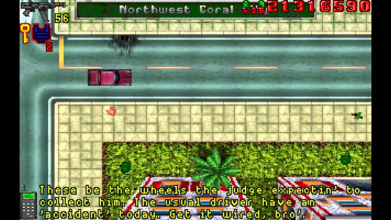 Let's Play Grand Theft Auto 1 - Part 16: Level 6 Vice Beach Phones and ...