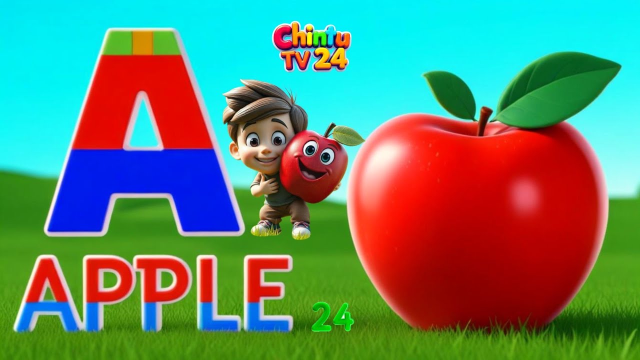 A for Apple ABC Phonics Song | Fun Learning for Toddlers | Chintu TV 24। #nurseryrhymesforkids ...