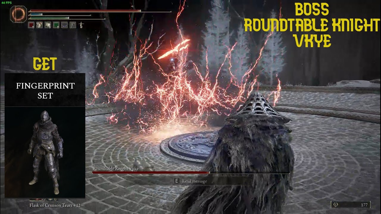 Defeating BOSS ROUNDTABLE KNIGHT VKYE | ELDEN RING - YouTube