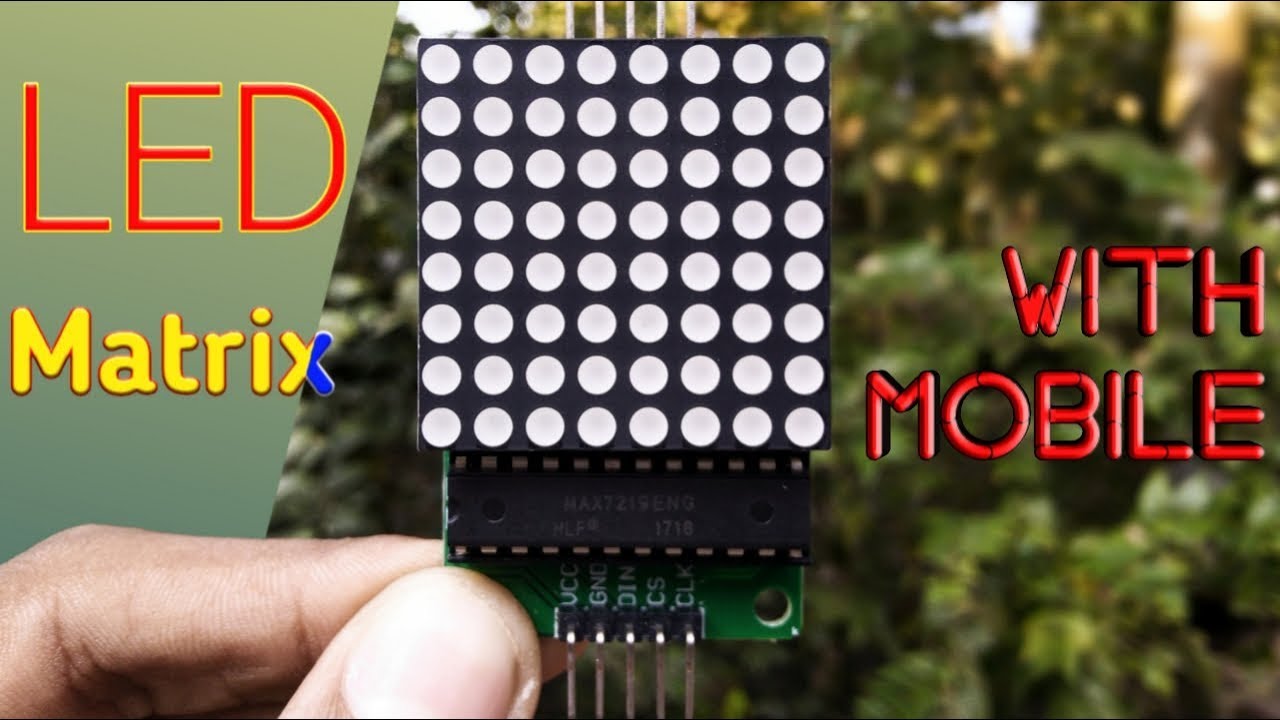 LED matrix || With Mobile || by es tech knowledge - YouTube