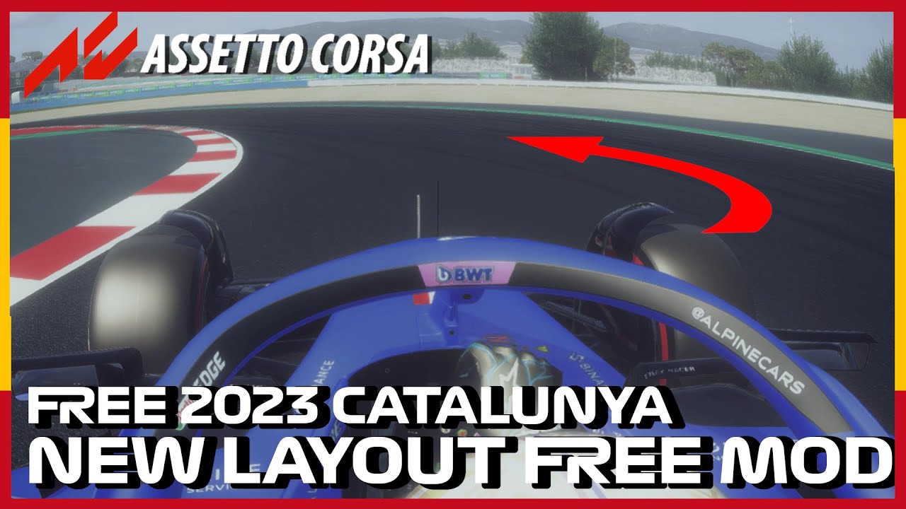 NEW FREE MOD CATALUNYA 2023 Layout 2023Alpine Gasly's Onboard｜# ...