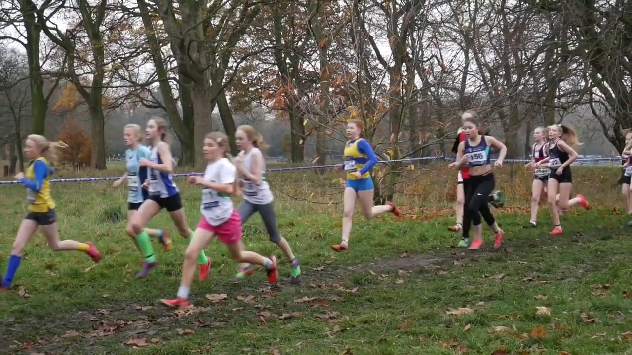 Liverpool Cross Country 2018 U13 girls - YouTube