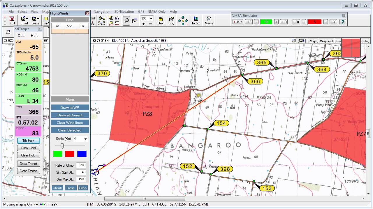 oziTarget v132 - Flight Winds - YouTube