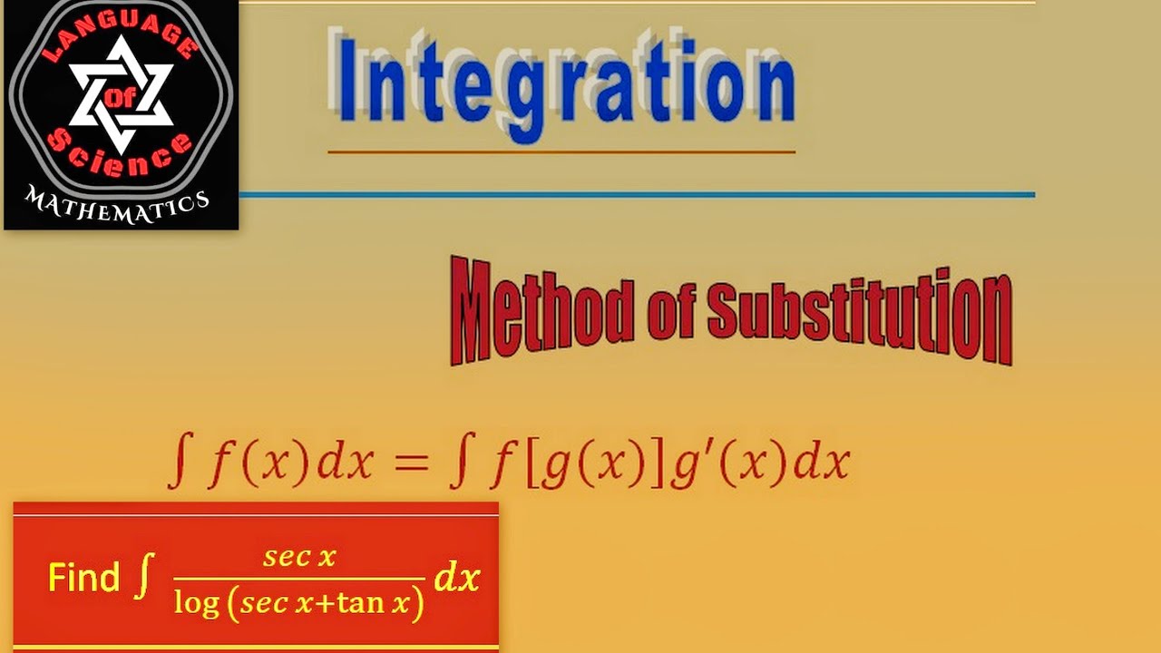 Integration by Substitution|Indefinite Integration|Question#2 ...