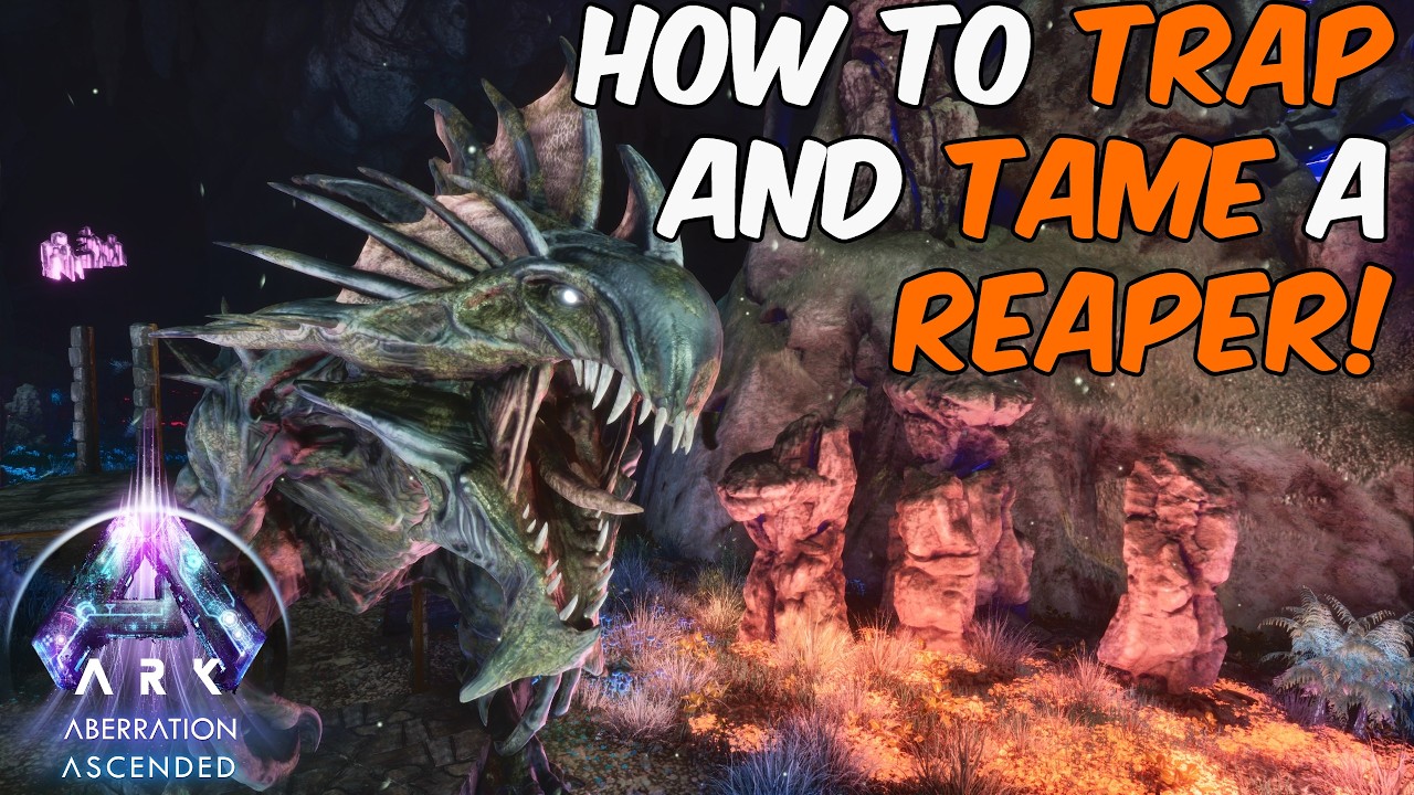 How To Trap and Tame a Reaper in ARK Survival Ascended Aberration - YouTube