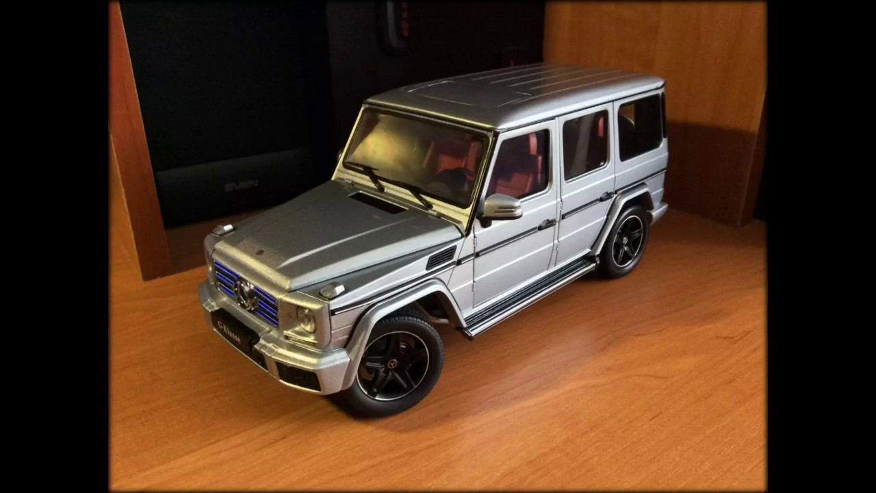 Модель 1:18 Mercedes-Benz G-Class (W463) - silver - YouTube