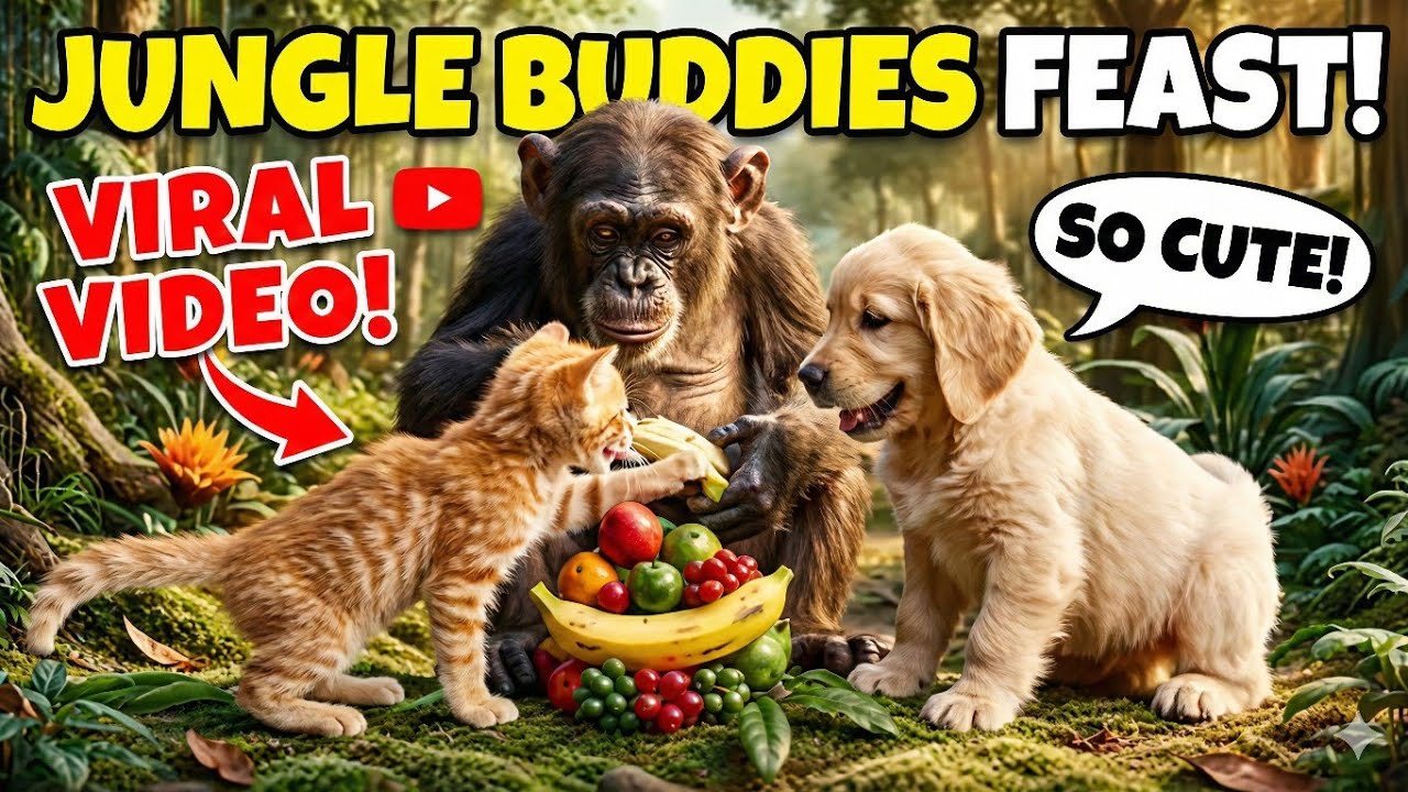 So Cute It Hurts! Baby Chimpanzee, Cat & Puppy 🐵🐱🐶 - YouTube