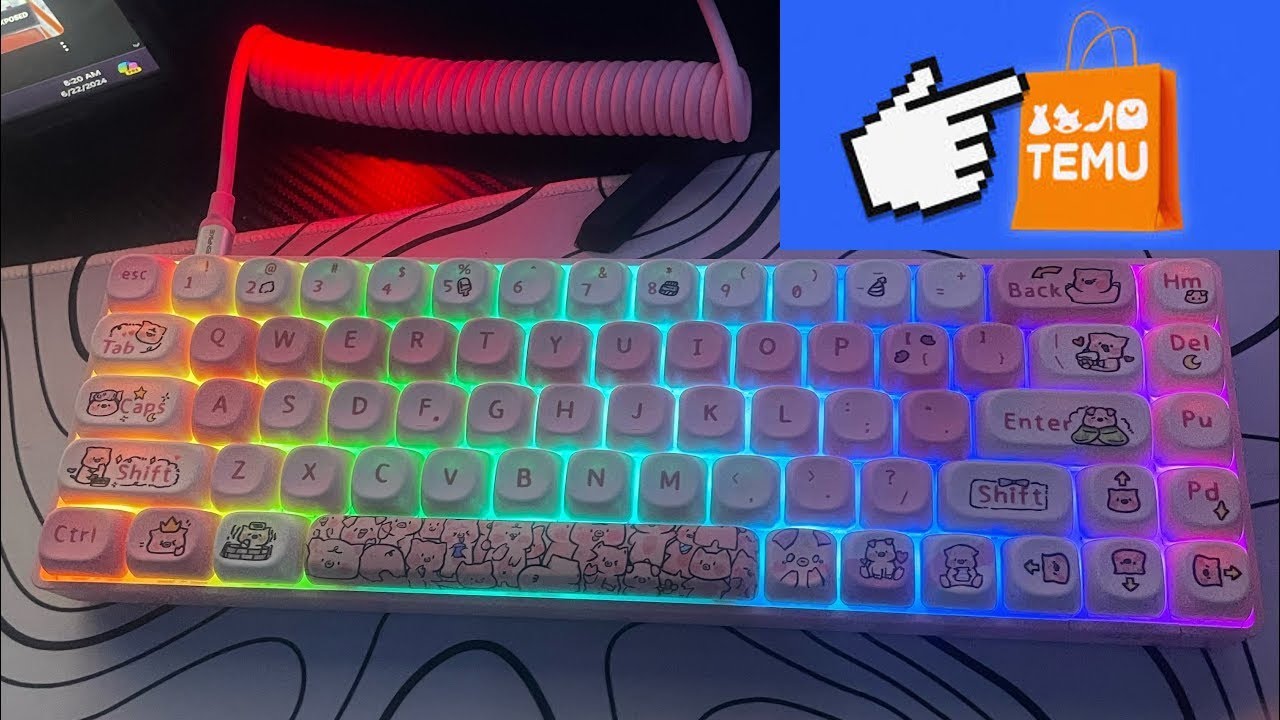 I Made a Custom Keyboard From Temu - YouTube