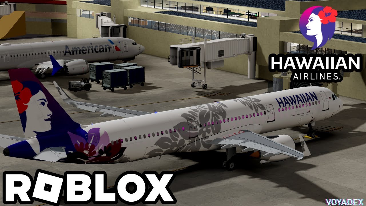 Roblox Hawaiian Airlines Flight - Airbus A321NEO - YouTube
