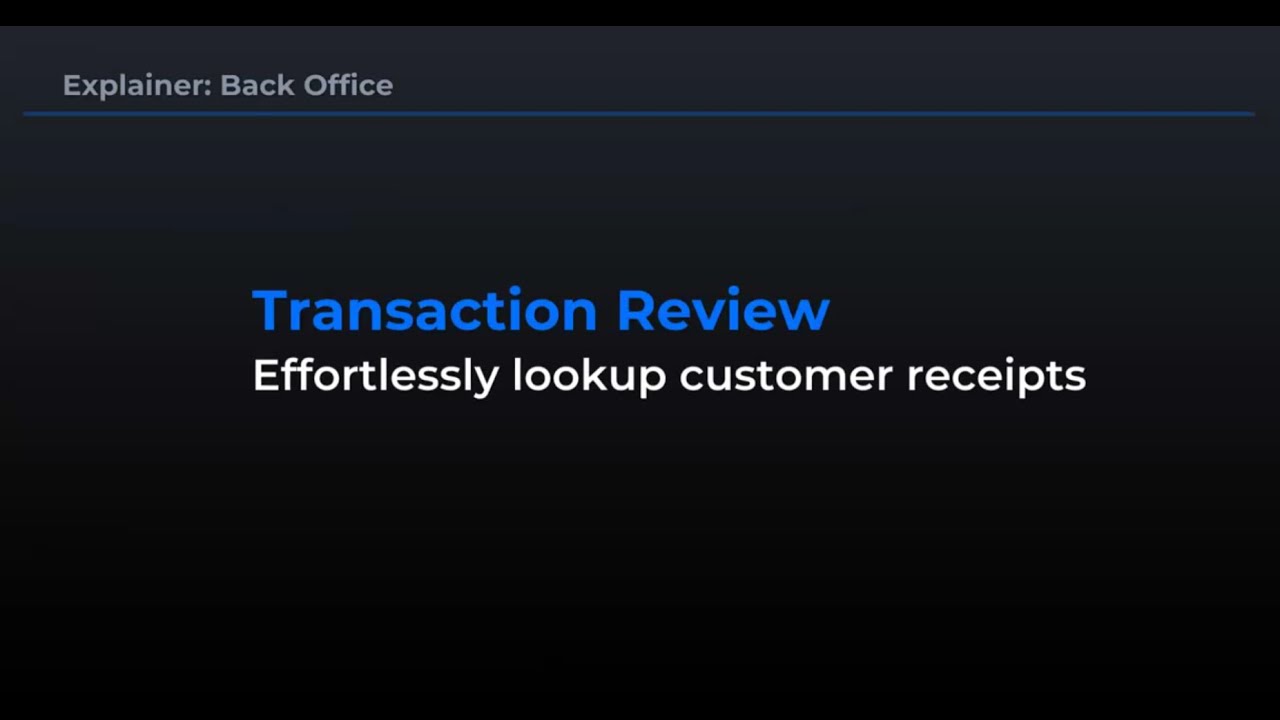 Transaction Review Explainer - YouTube
