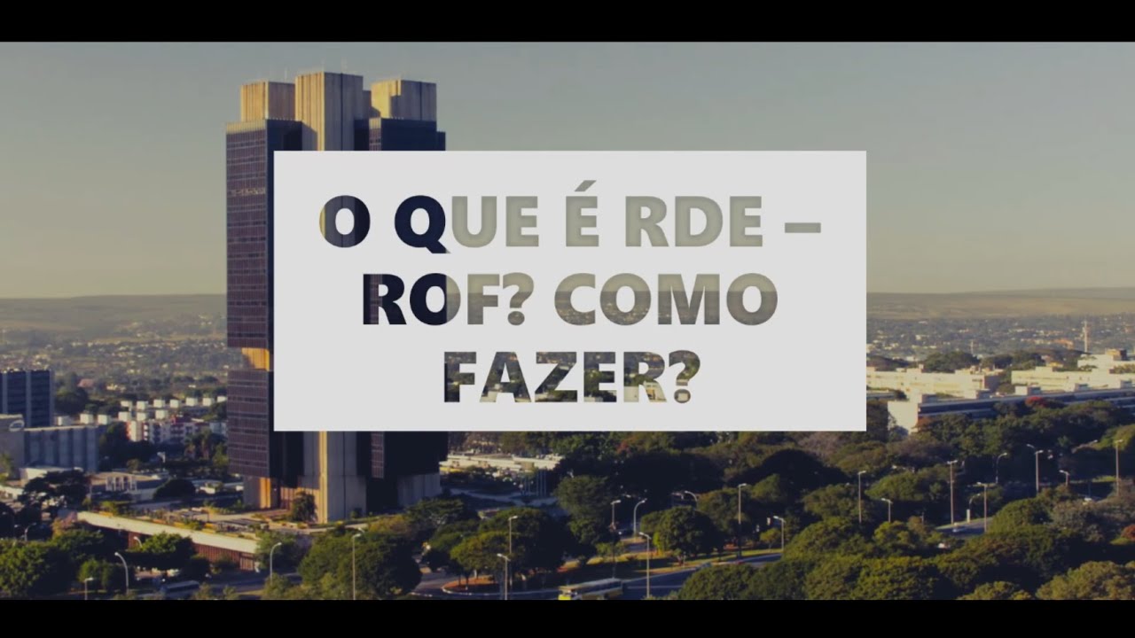 O QUE É RDE – ROF? COMO FAZER? - YouTube